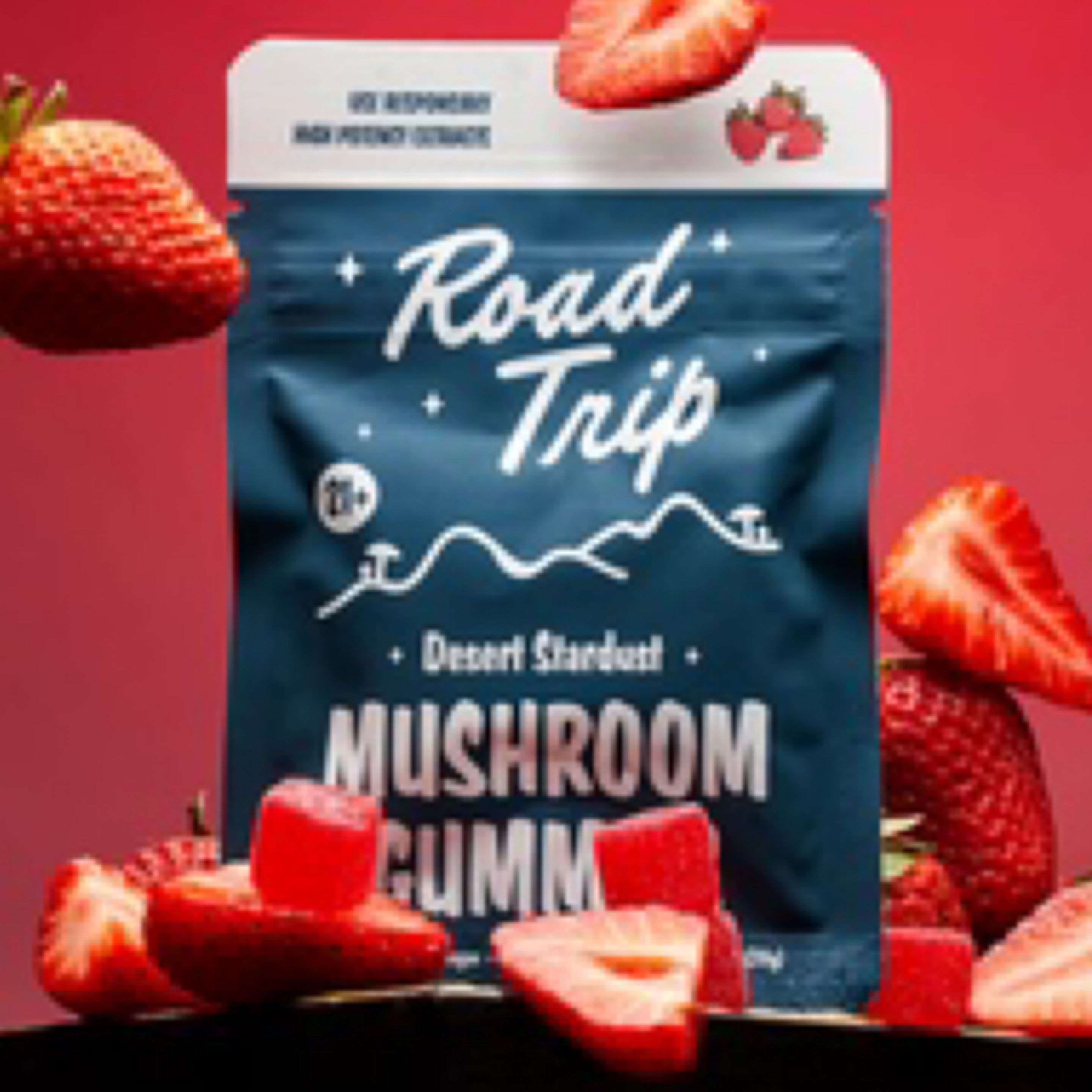 Road Trip Gummies - Strawberry | Oak Cliff Cultivators